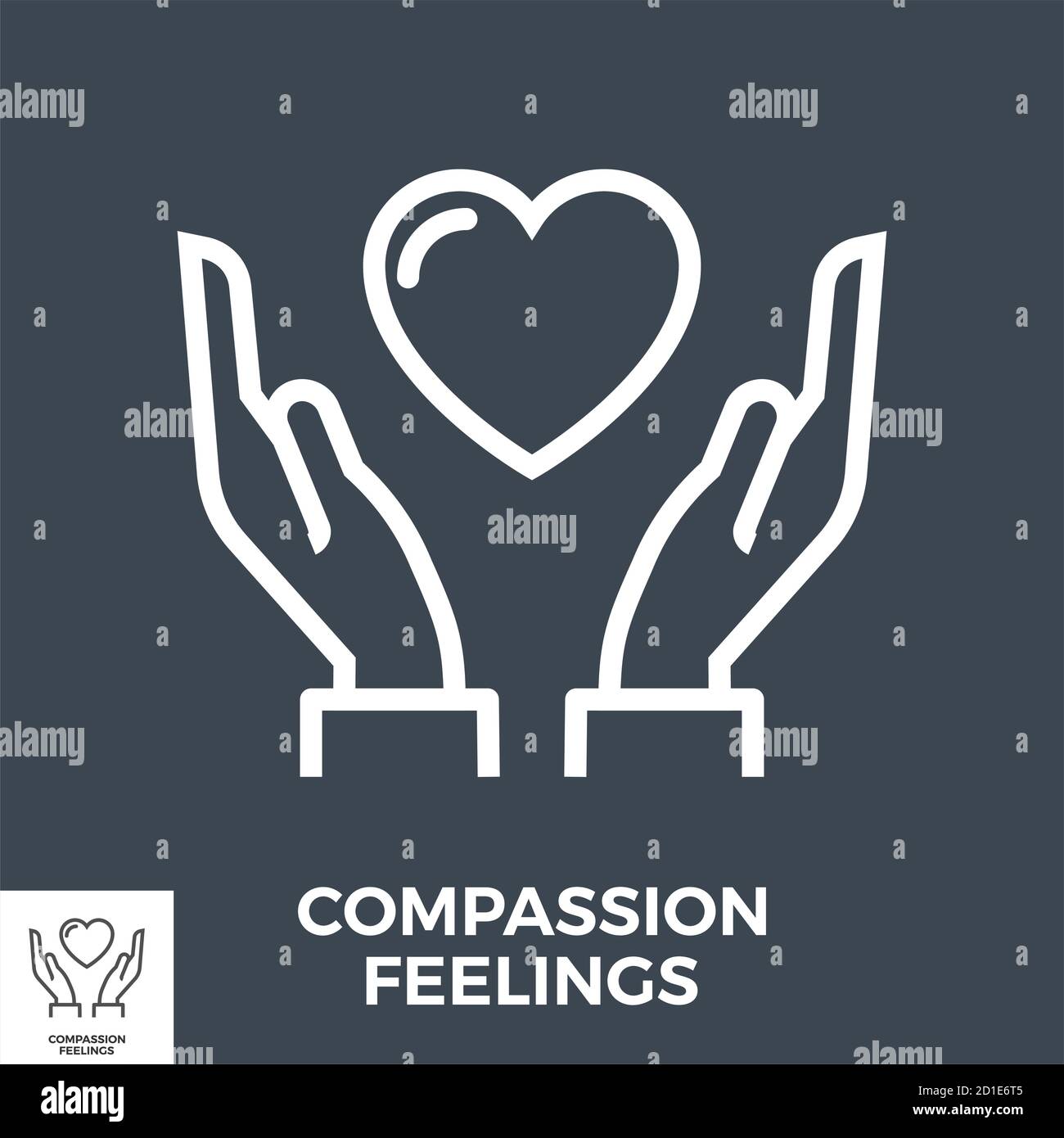 Compassion feelings icon Stock Vector Image & Art - Alamy