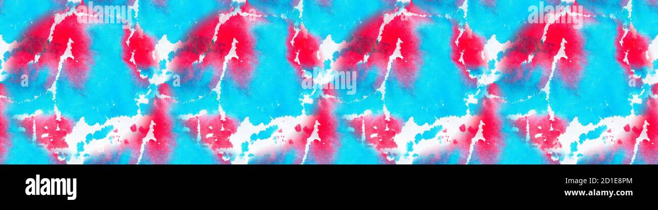 Seamless colorful banner with tie dye pattern on Stock Photo - Alamy