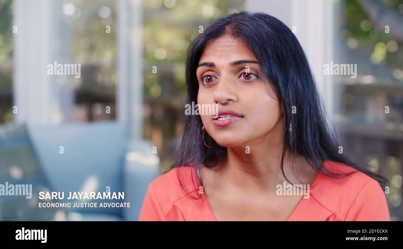 THE GREAT AMERICAN LIE, Saru Jayaraman, Economic Justice Advocate, 2020 ...