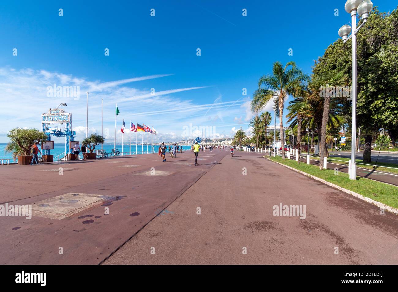 Nice france seafront jog hi-res stock photography and images - Alamy