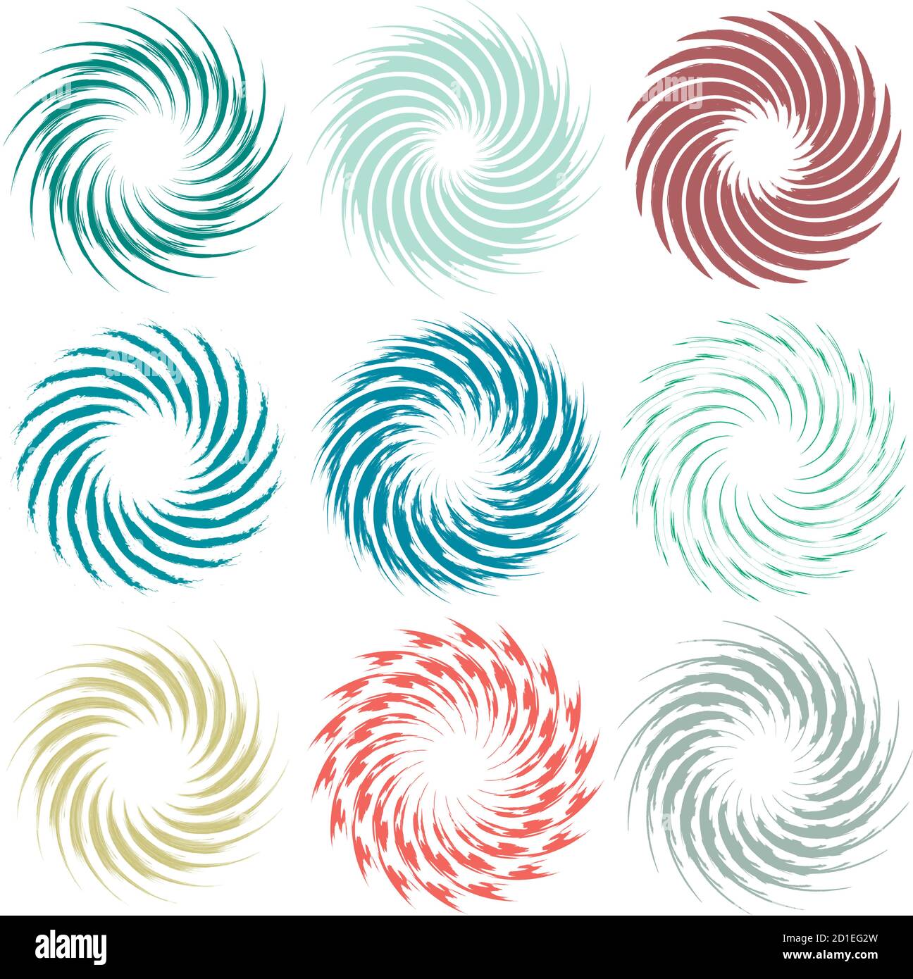 Spiral Helix, volute and vortex shape. Swirl, twirl, twist rotation ...