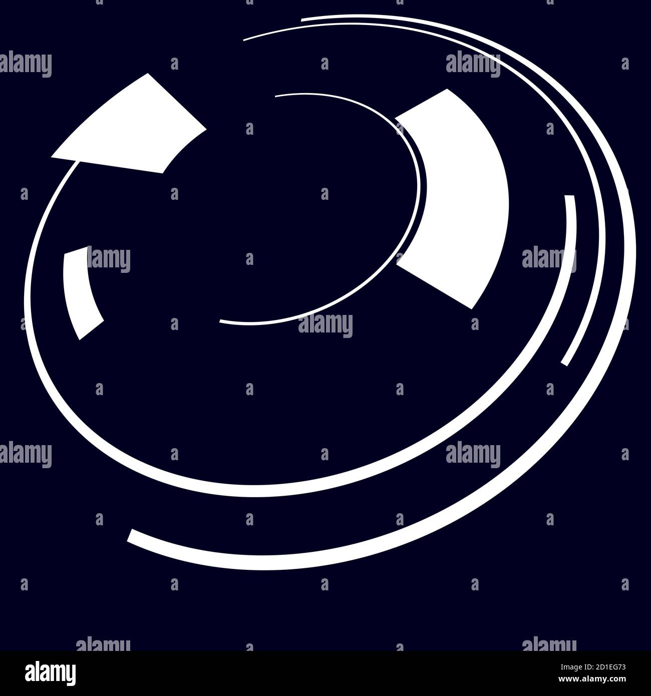 Sci-fi concentric, geometric ring, circle UI, GUI design element Vector ...