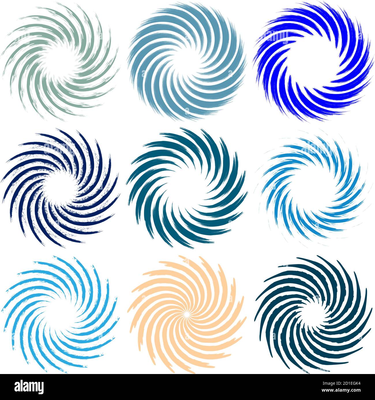 Spiral Helix, volute and vortex shape. Swirl, twirl, twist rotation ...