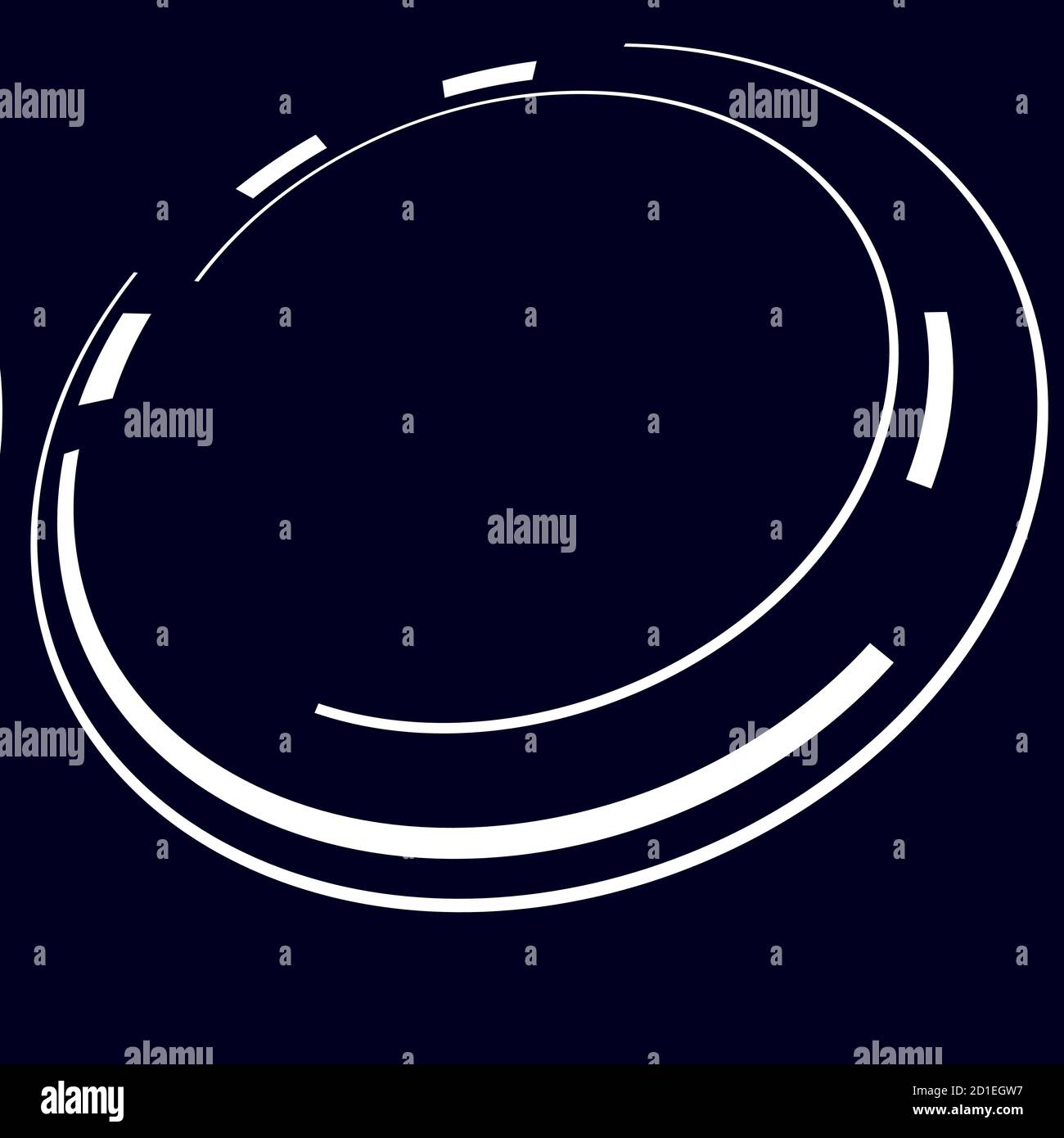 Sci-fi concentric, geometric ring, circle UI, GUI design element Vector ...