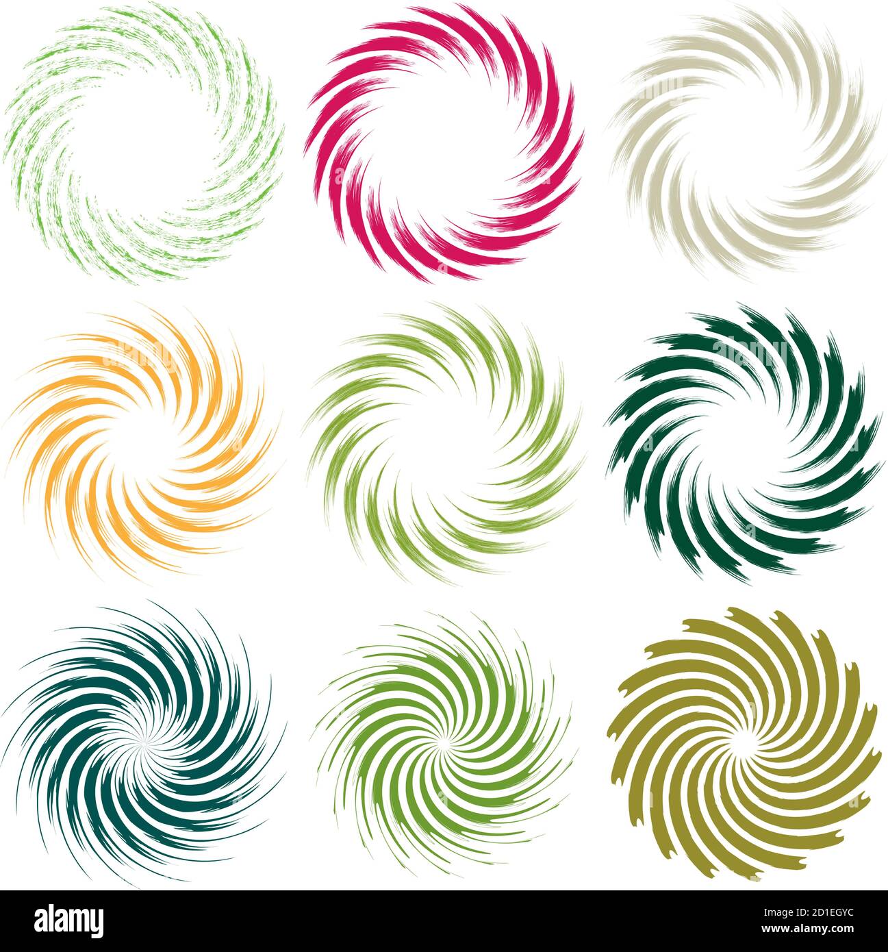 Spiral Helix, volute and vortex shape. Swirl, twirl, twist rotation ...