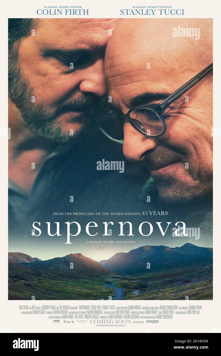 SUPERNOVA, British poster, from left: Colin Firth, Stanley Tucci, 2020 ...