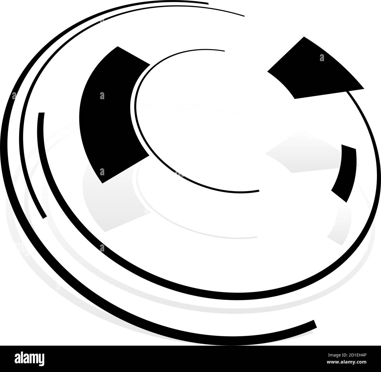 Sci-fi concentric, geometric ring, circle UI, GUI design element Vector ...