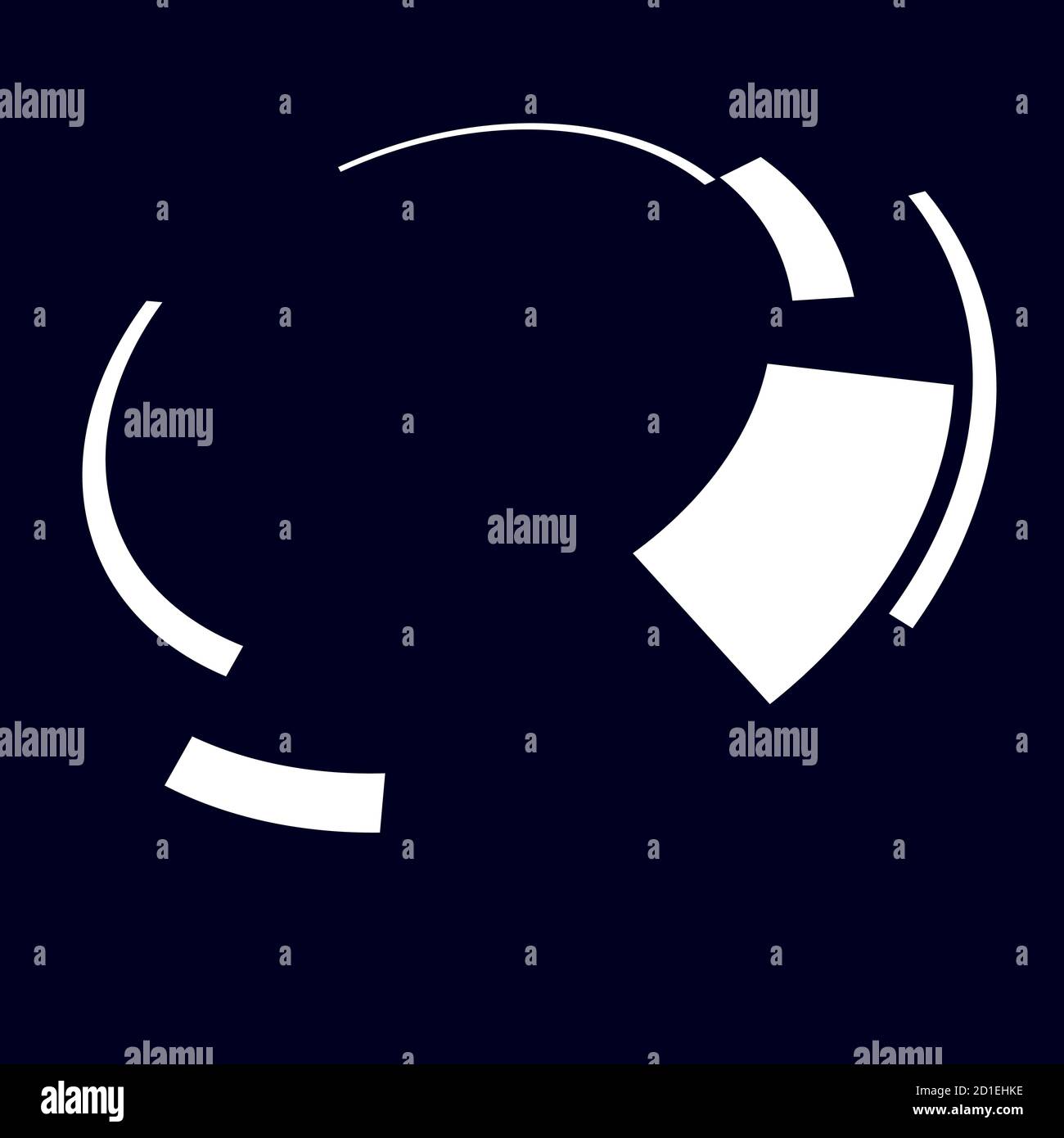 Sci-fi concentric, geometric ring, circle UI, GUI design element Vector ...