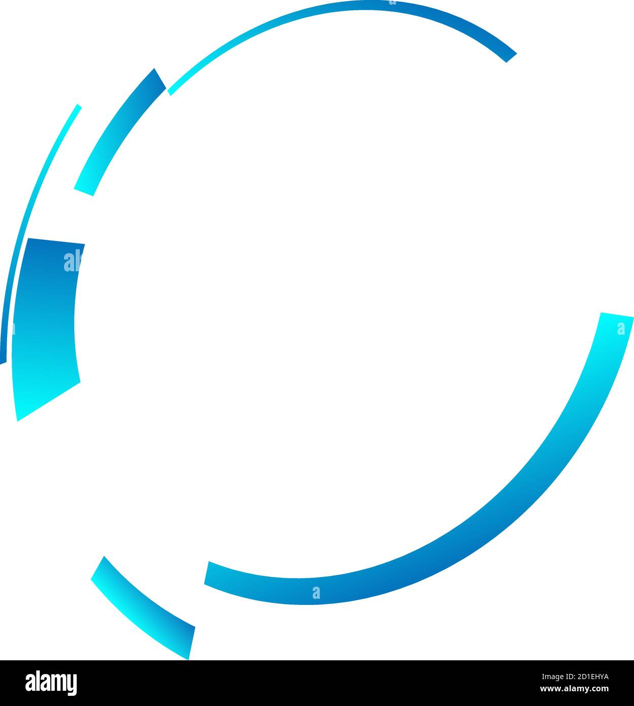 Sci-fi concentric, geometric ring, circle UI, GUI design element Vector ...