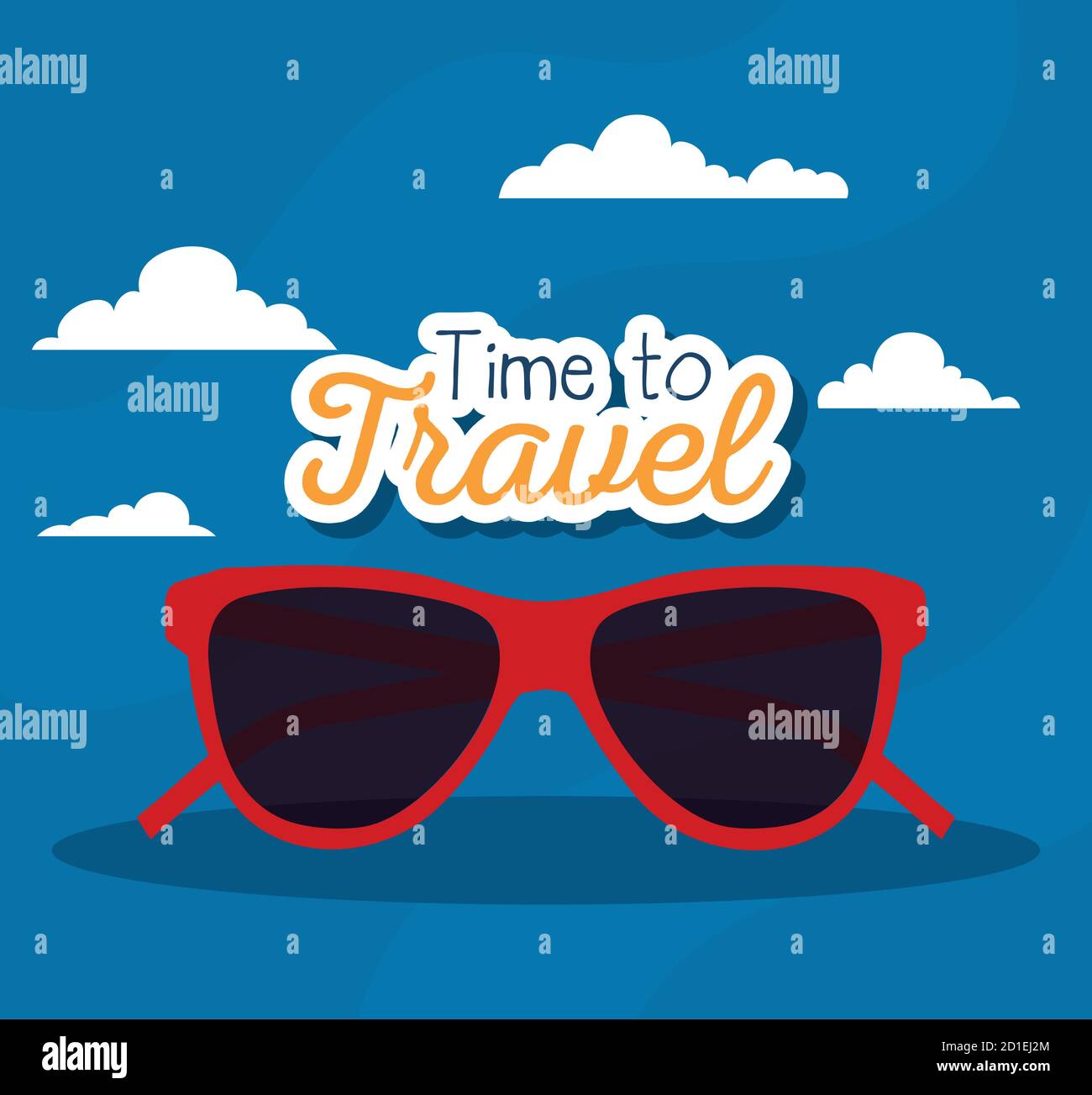 time to travel glasses vector design Stock Vector Image & Art - Alamy