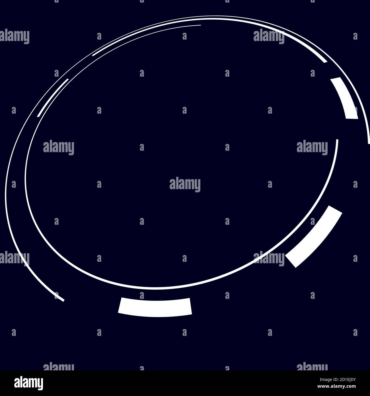 Sci-fi concentric, geometric ring, circle UI, GUI design element Vector ...