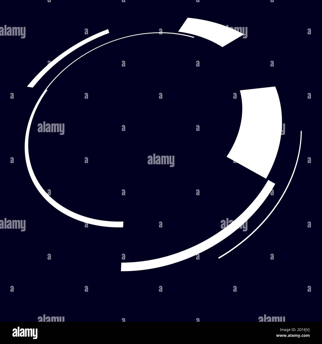 Sci-fi concentric, geometric ring, circle UI, GUI design element Vector ...