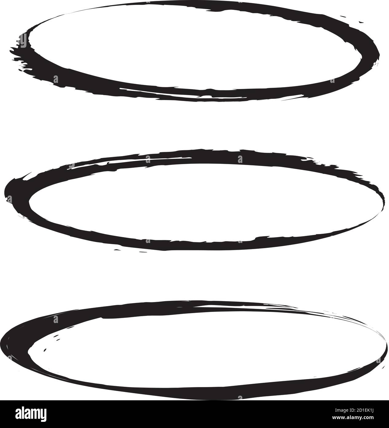 Oval, ellipse grungy frame, border. Grunge stamp. Textured ellipses ...