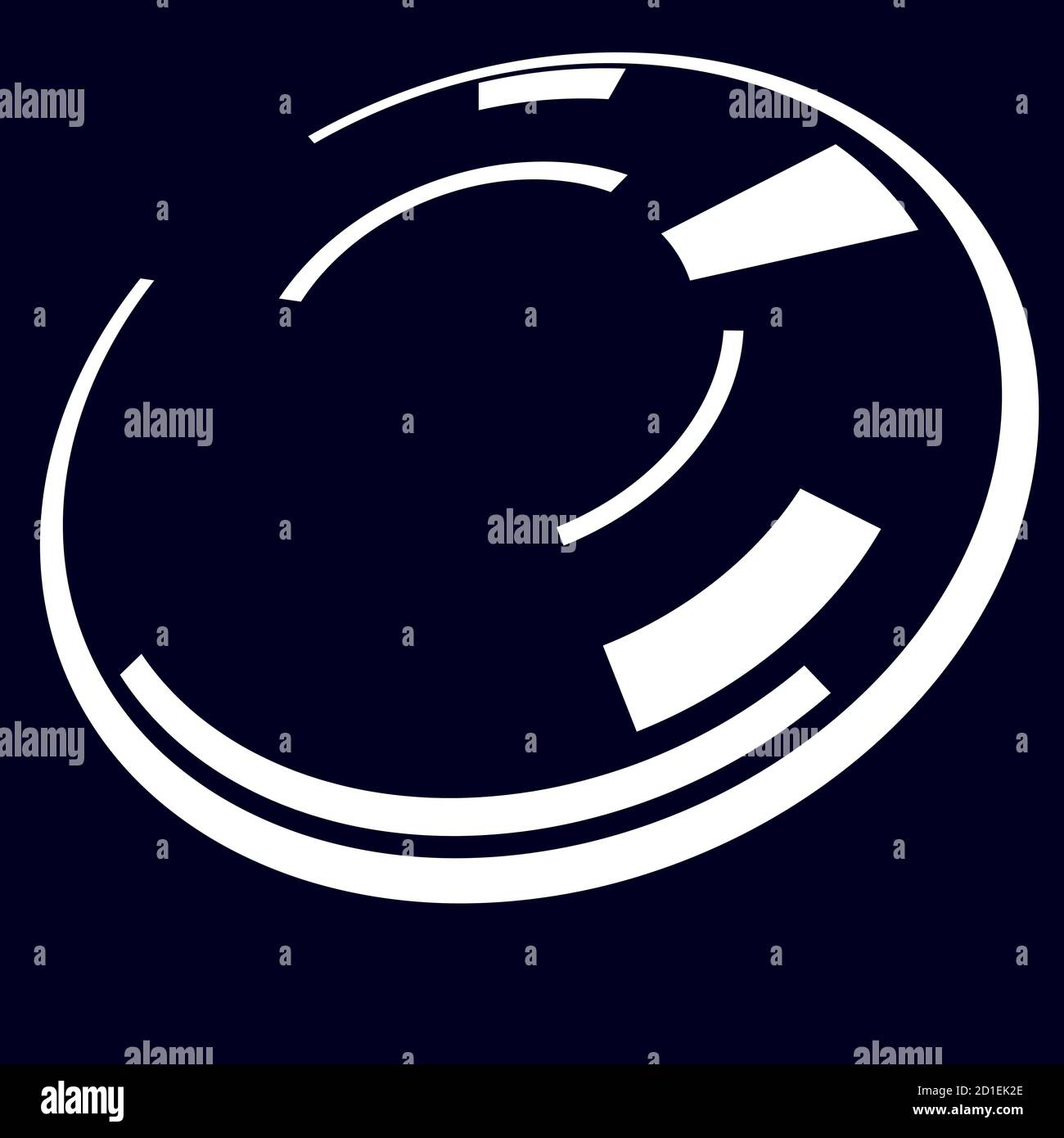 Sci-fi concentric, geometric ring, circle UI, GUI design element Vector ...
