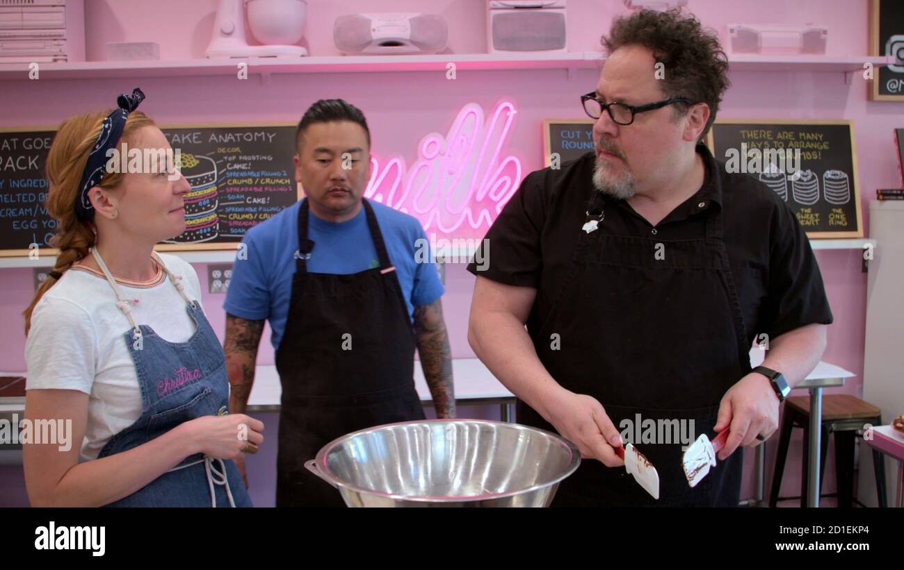 THE CHEF SHOW, from left: Christina Tosi, Roy Choi, Jon Favreau, 'Milk ...