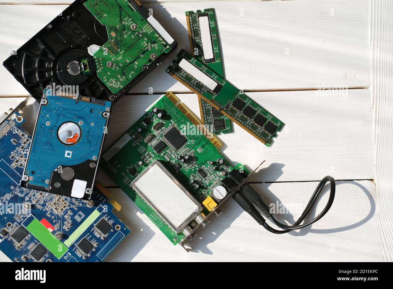 Electronic circuit boards. micro circuits chip for computer. different ...