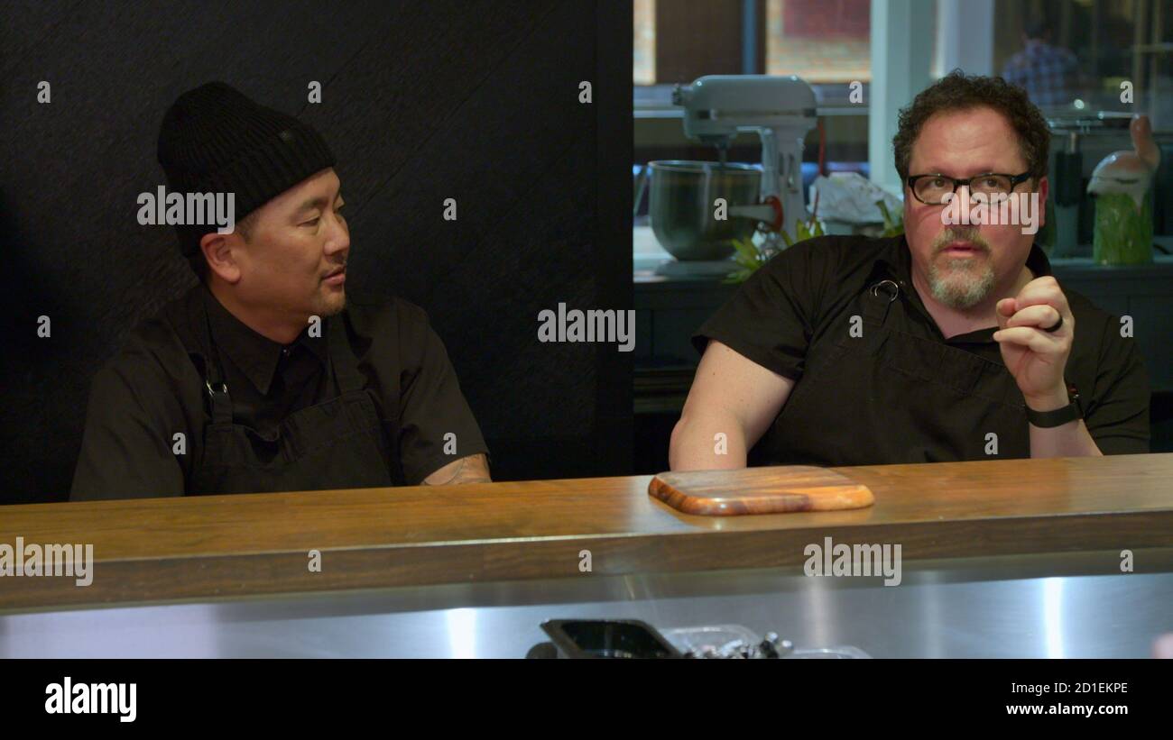 THE CHEF SHOW, from left: Roy Choi, Jon Favreau, 'Jessica Largey ...
