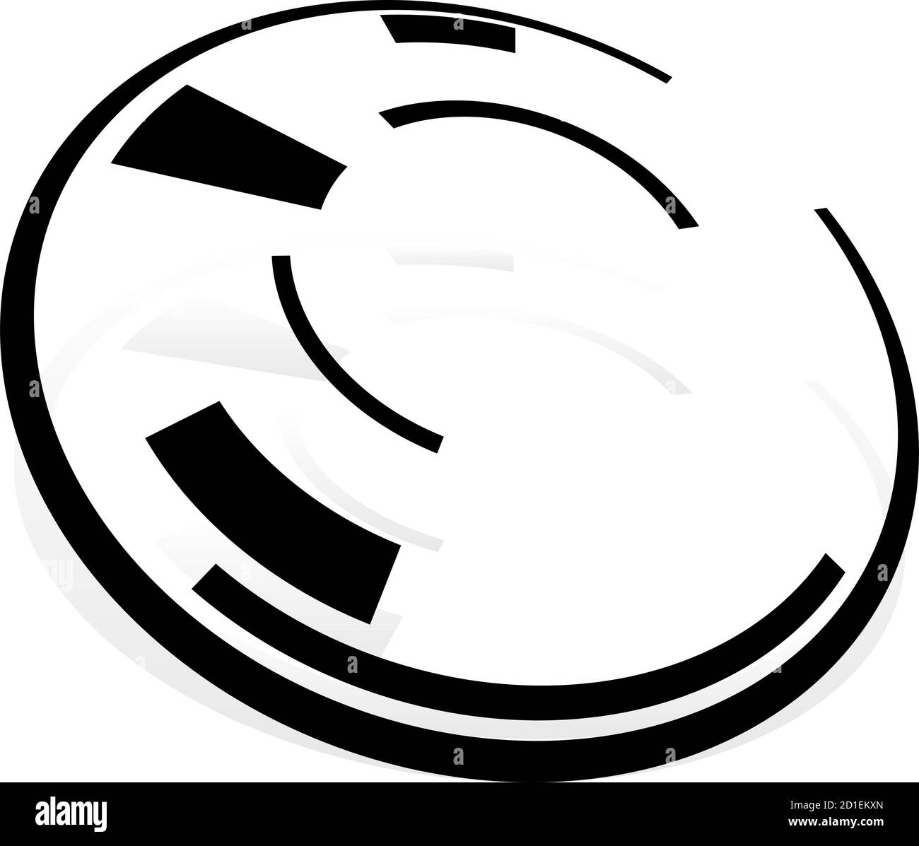 Sci-fi concentric, geometric ring, circle UI, GUI design element Vector ...