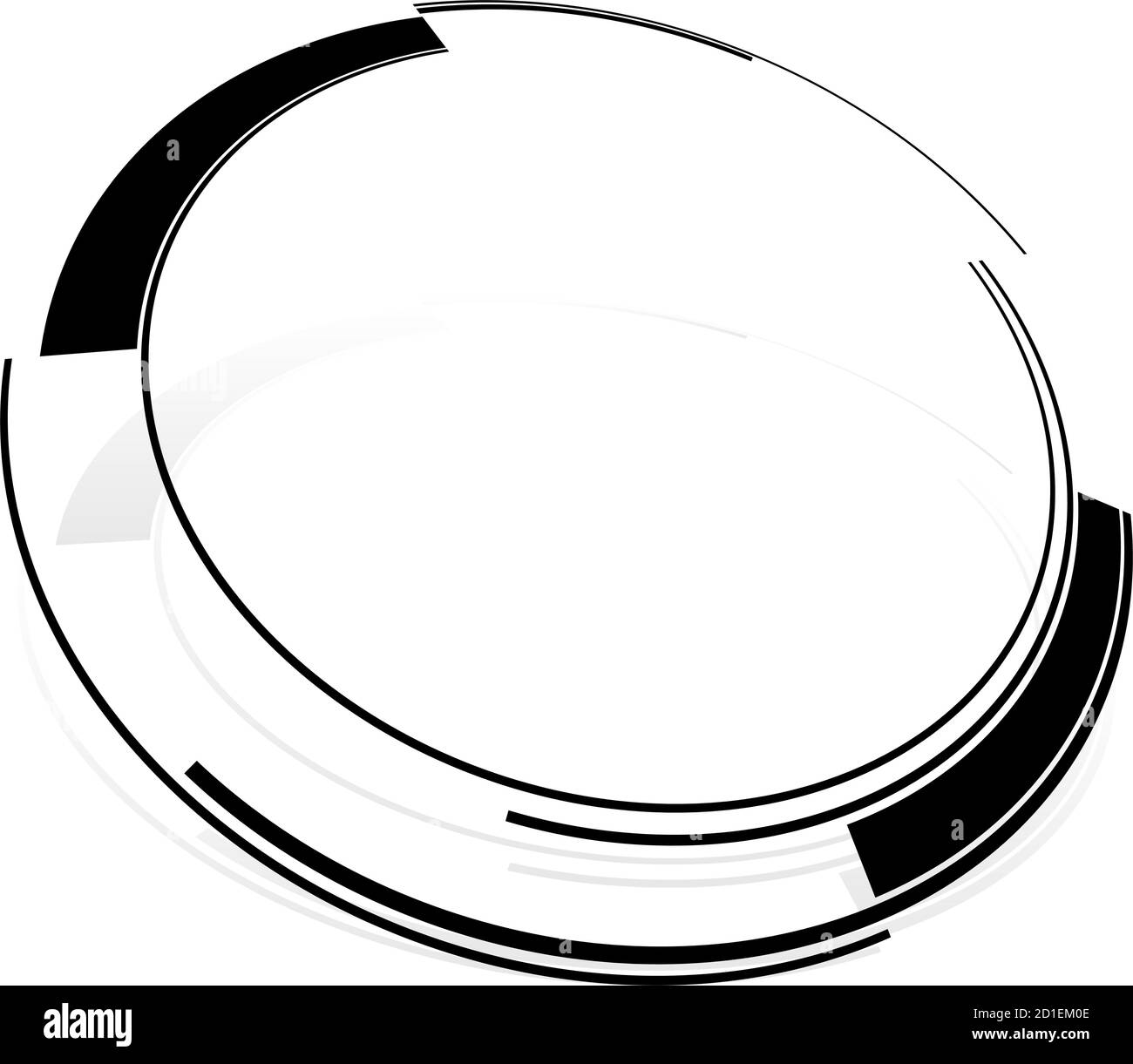 Sci-fi concentric, geometric ring, circle UI, GUI design element Vector ...
