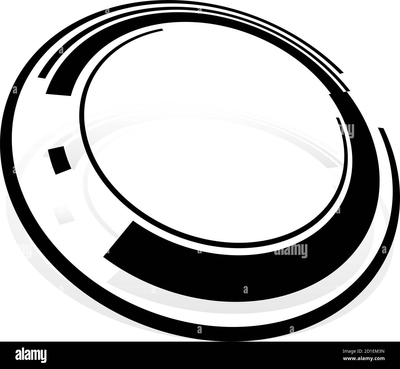 Sci-fi concentric, geometric ring, circle UI, GUI design element Vector ...