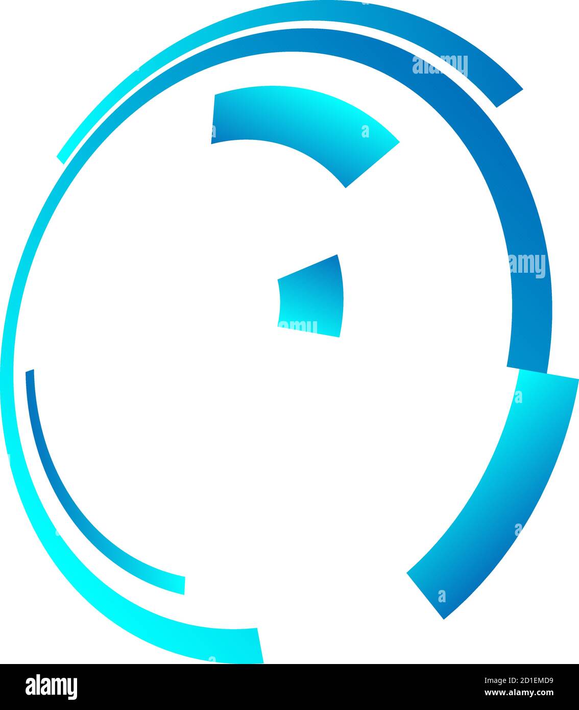 Sci-fi concentric, geometric ring, circle UI, GUI design element Vector ...