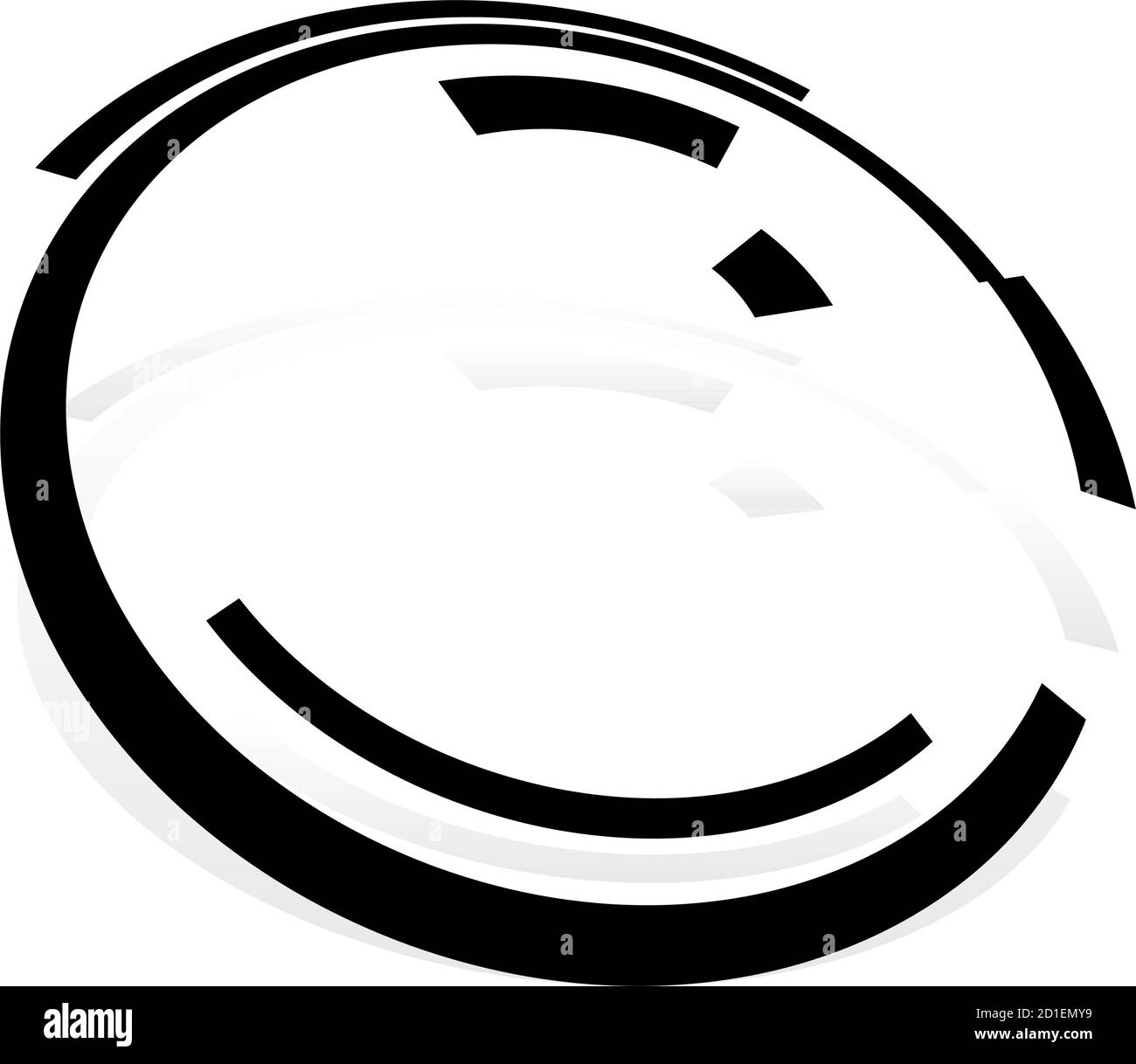 Sci-fi concentric, geometric ring, circle UI, GUI design element Vector ...