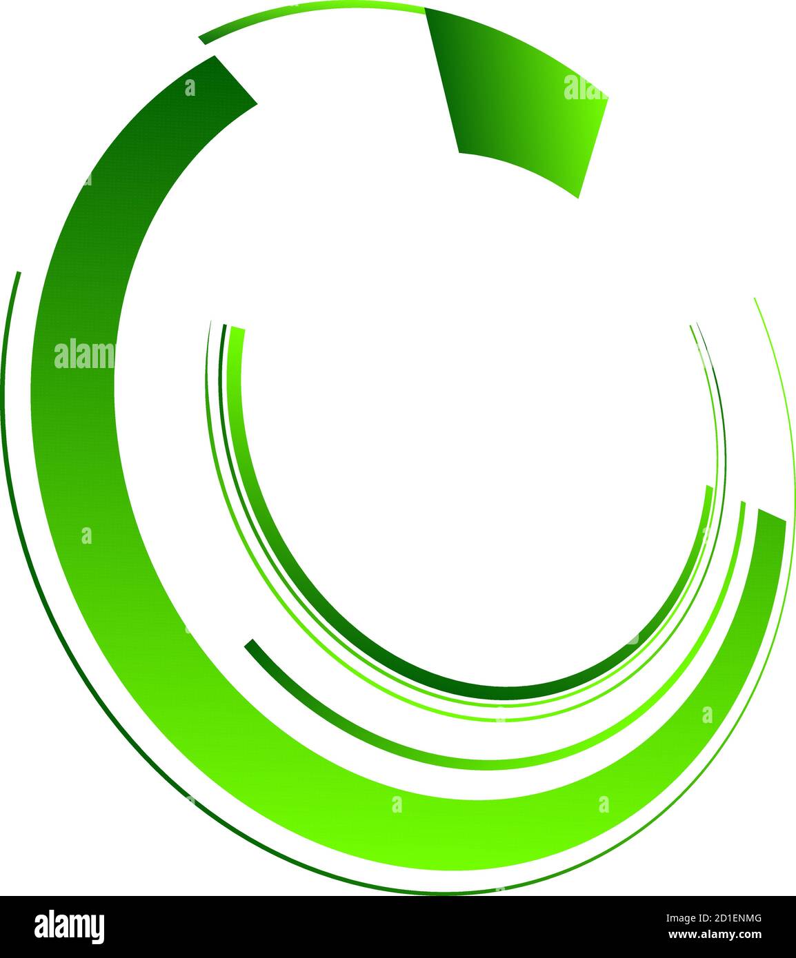 Sci-fi concentric, geometric ring, circle UI, GUI design element Vector ...