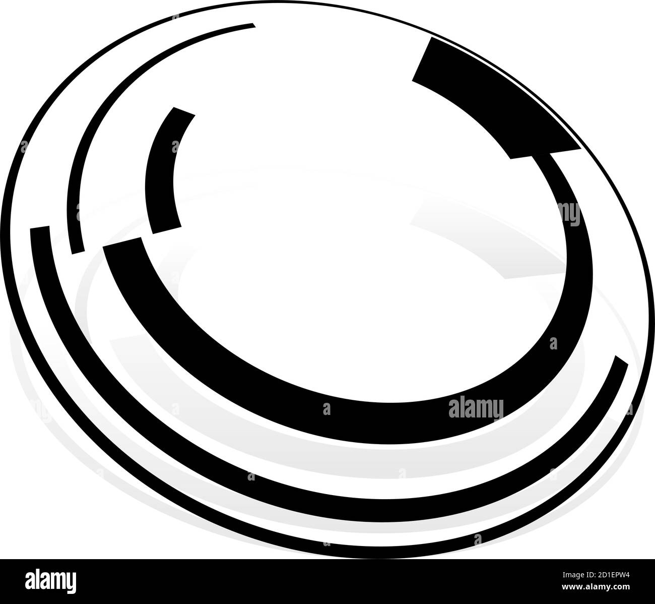 Sci-fi concentric, geometric ring, circle UI, GUI design element Vector ...