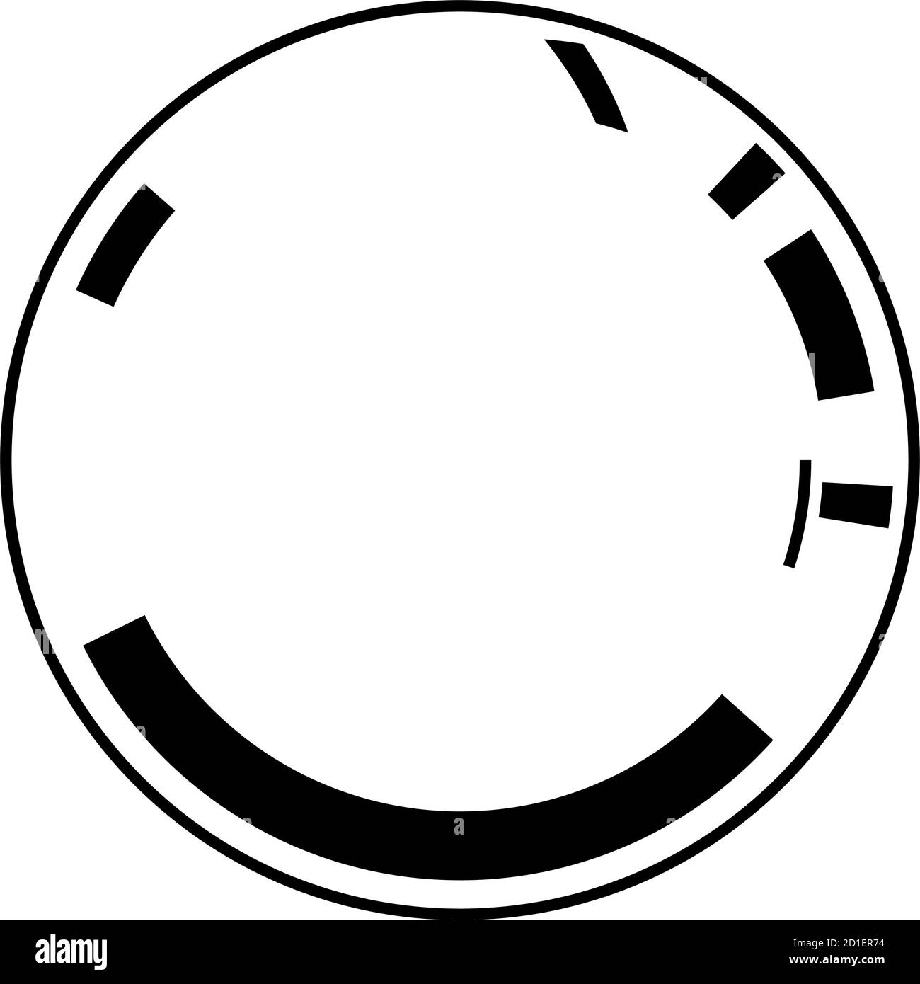 Sci-fi concentric, geometric ring, circle UI, GUI design element Vector ...