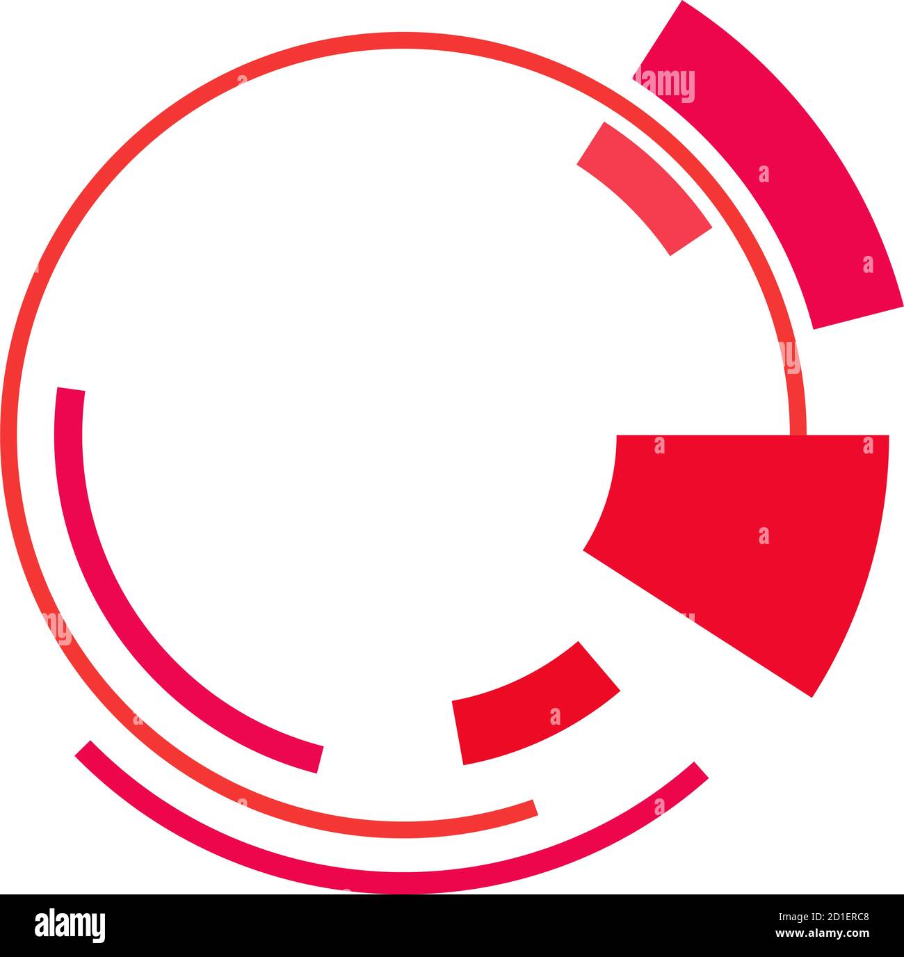 Sci-fi concentric, geometric ring, circle UI, GUI design element Vector ...