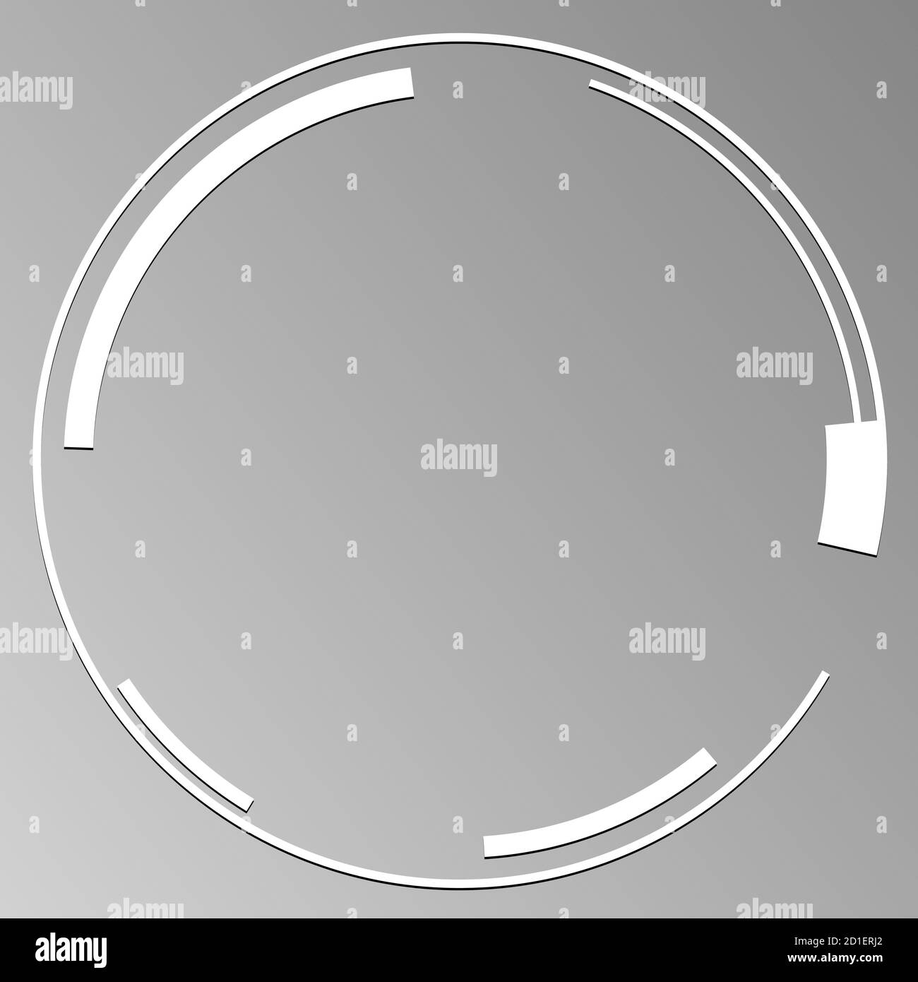 Sci-fi concentric, geometric ring, circle UI, GUI design element Vector ...