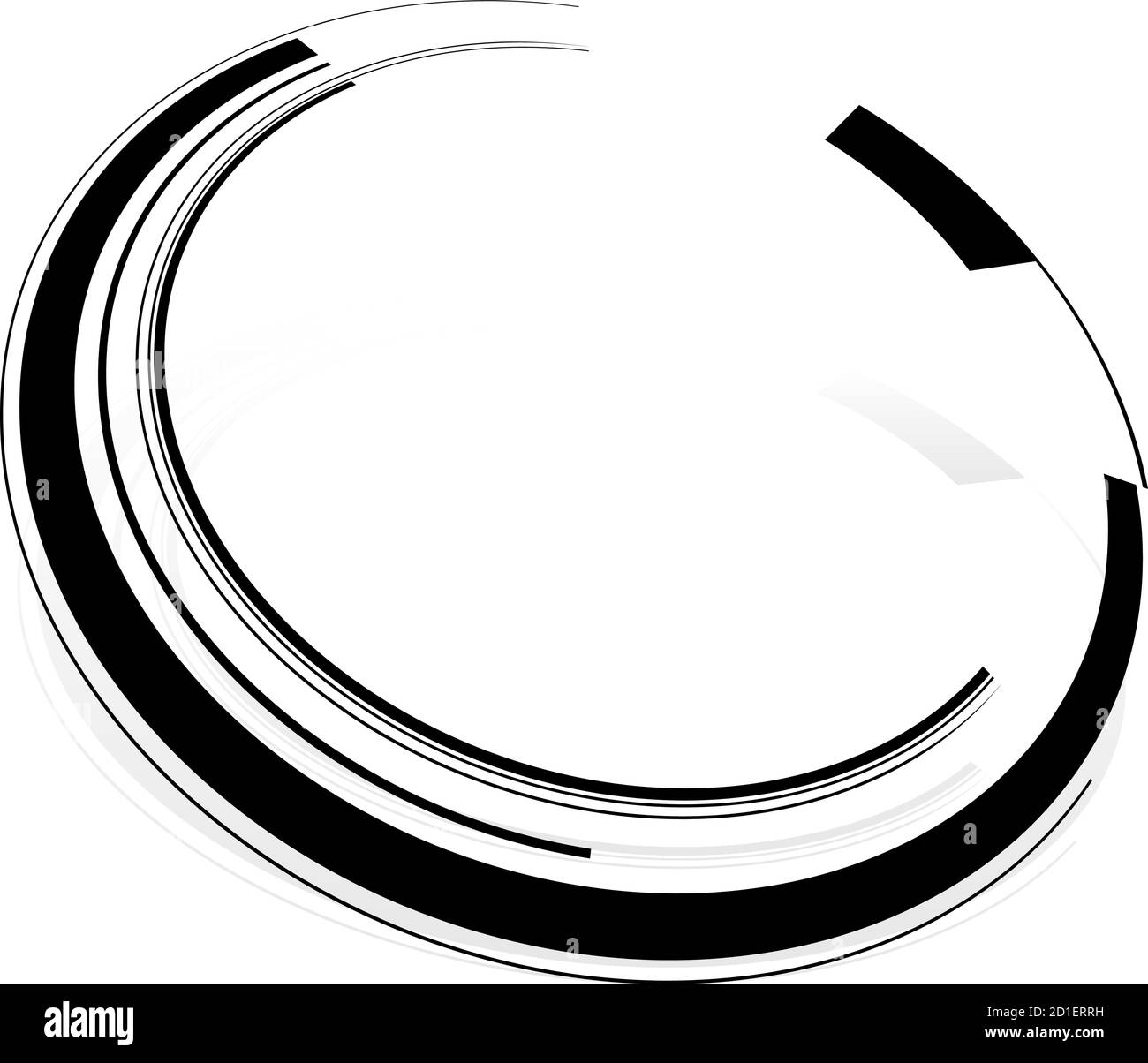 Sci-fi concentric, geometric ring, circle UI, GUI design element Vector ...