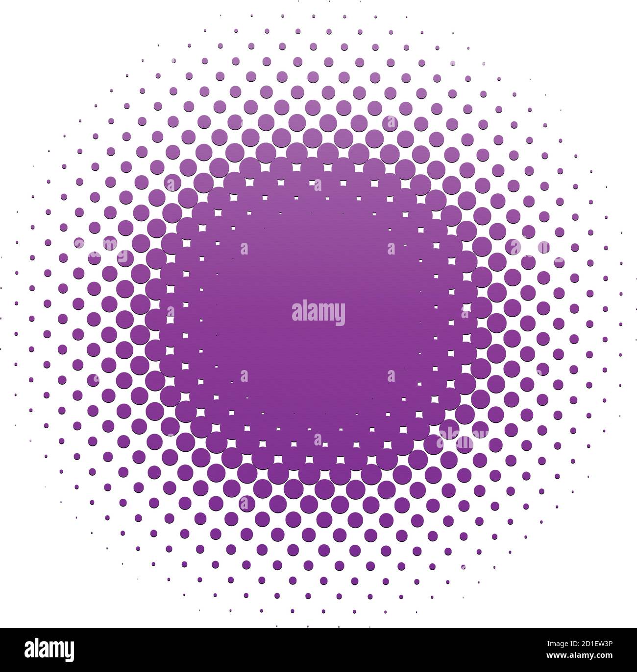 Colour halftone (half-tone) element. Dots, circles, speckles and ...