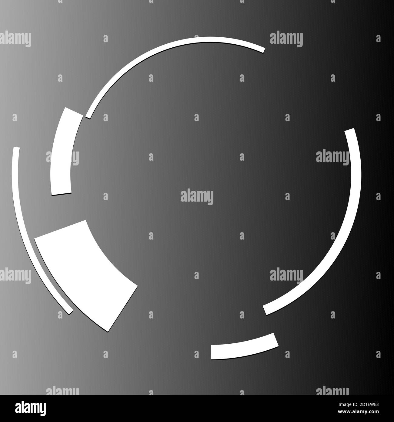 Sci-fi concentric, geometric ring, circle UI, GUI design element Vector ...