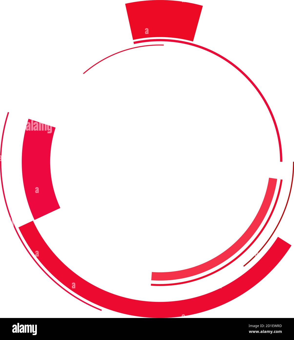 Sci-fi concentric, geometric ring, circle UI, GUI design element Vector ...