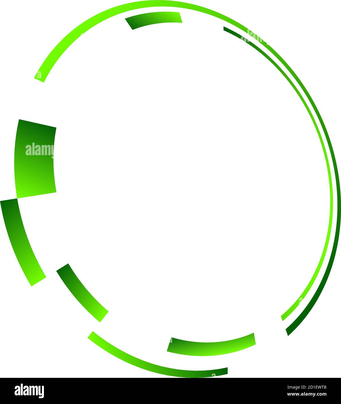 Sci-fi concentric, geometric ring, circle UI, GUI design element Vector ...