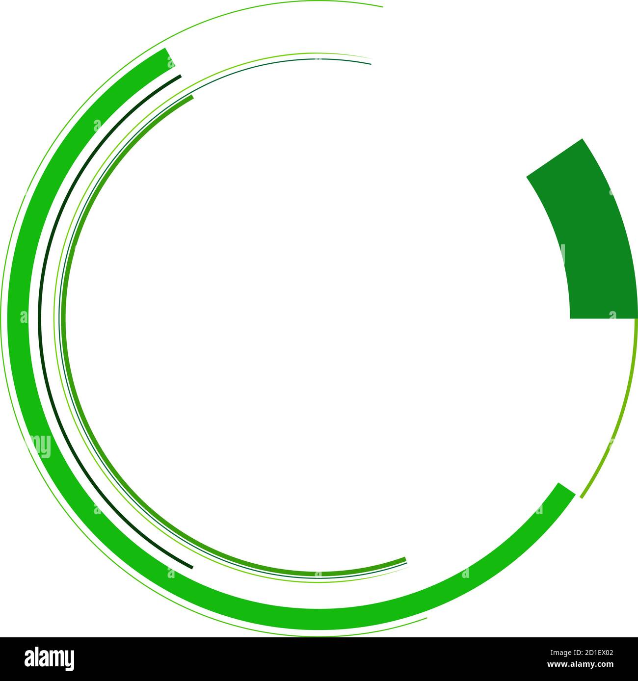 Sci-fi concentric, geometric ring, circle UI, GUI design element Vector ...