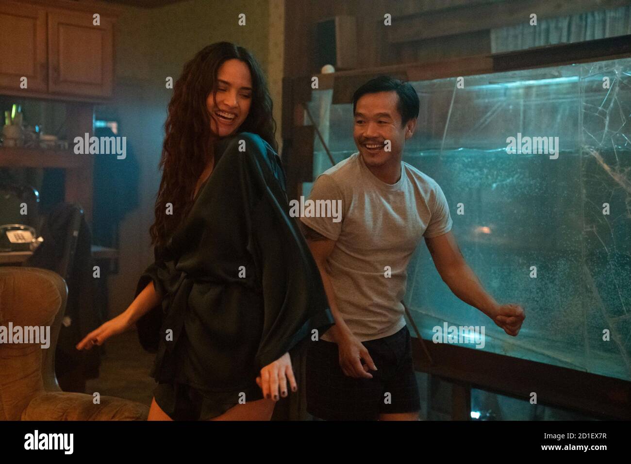 MONSTERLAND, from left: Adria Arjona, Trieu Tran, Palacios, TX ...