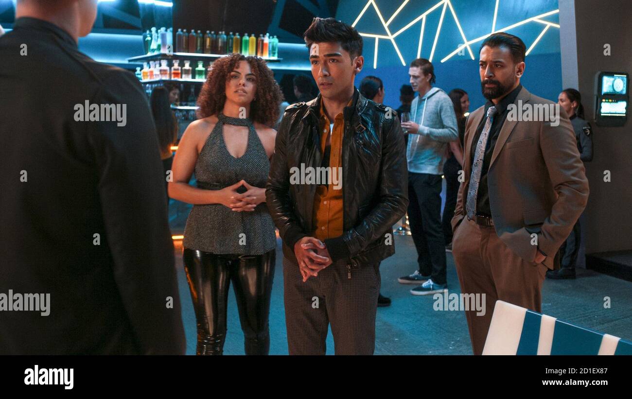 PANDORA, from left: Nicole Mavromatis, Akshay Kumar, Vikash Bhai ...