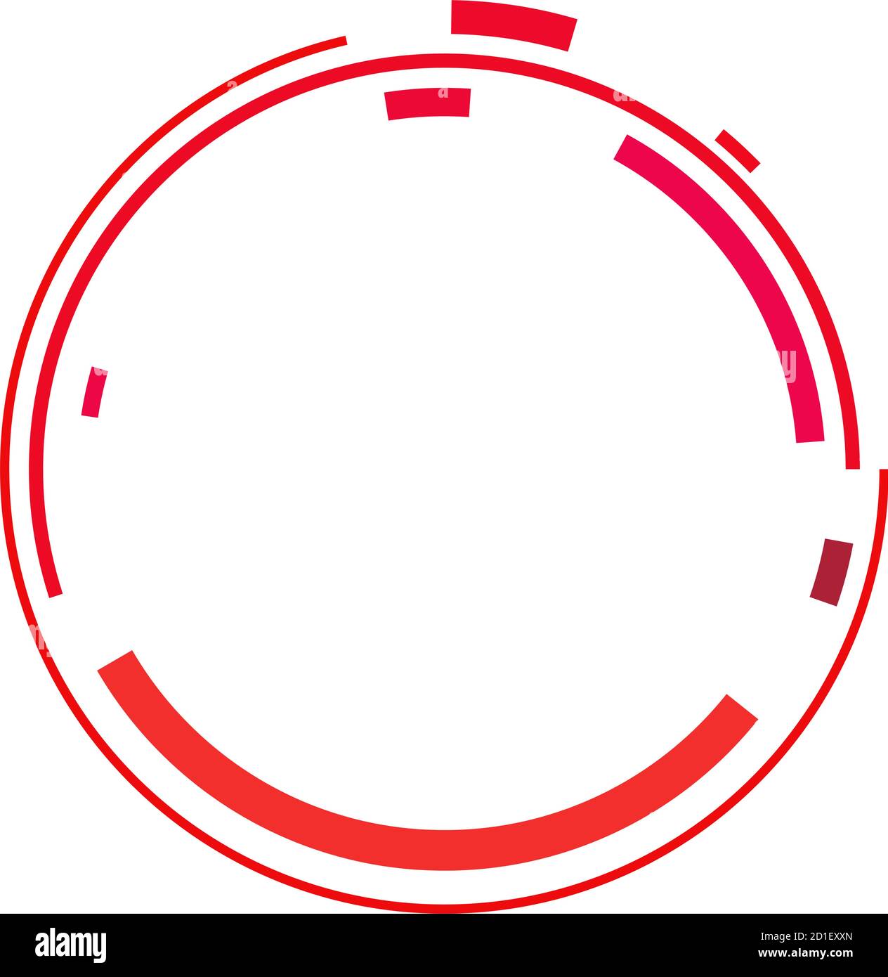 Sci-fi concentric, geometric ring, circle UI, GUI design element Vector ...