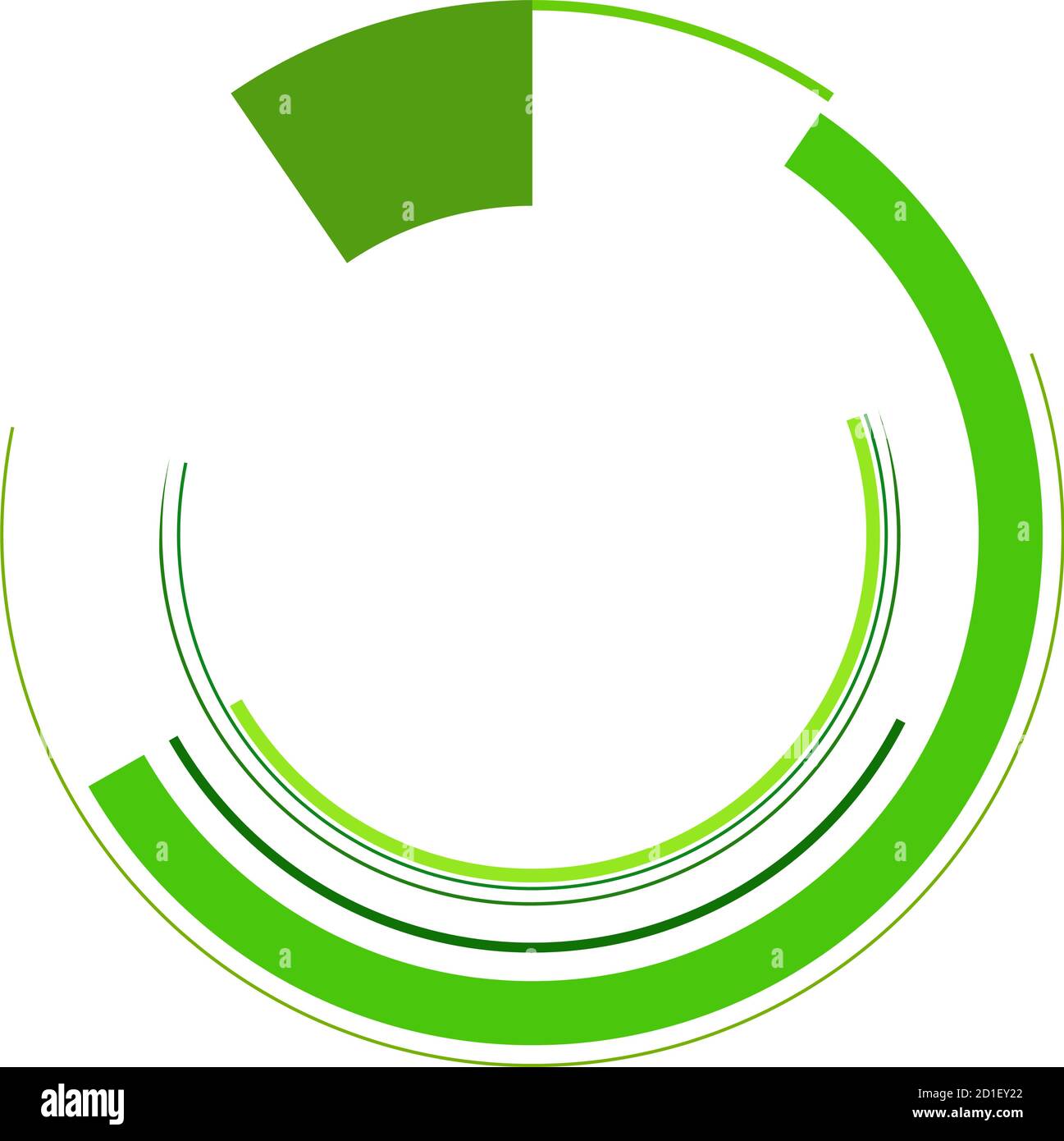 Sci-fi concentric, geometric ring, circle UI, GUI design element Vector ...