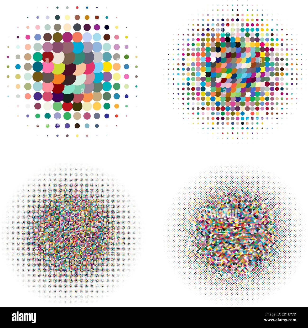 Halftone (half-tone) element. Dots, circles, speckles and freckles ...