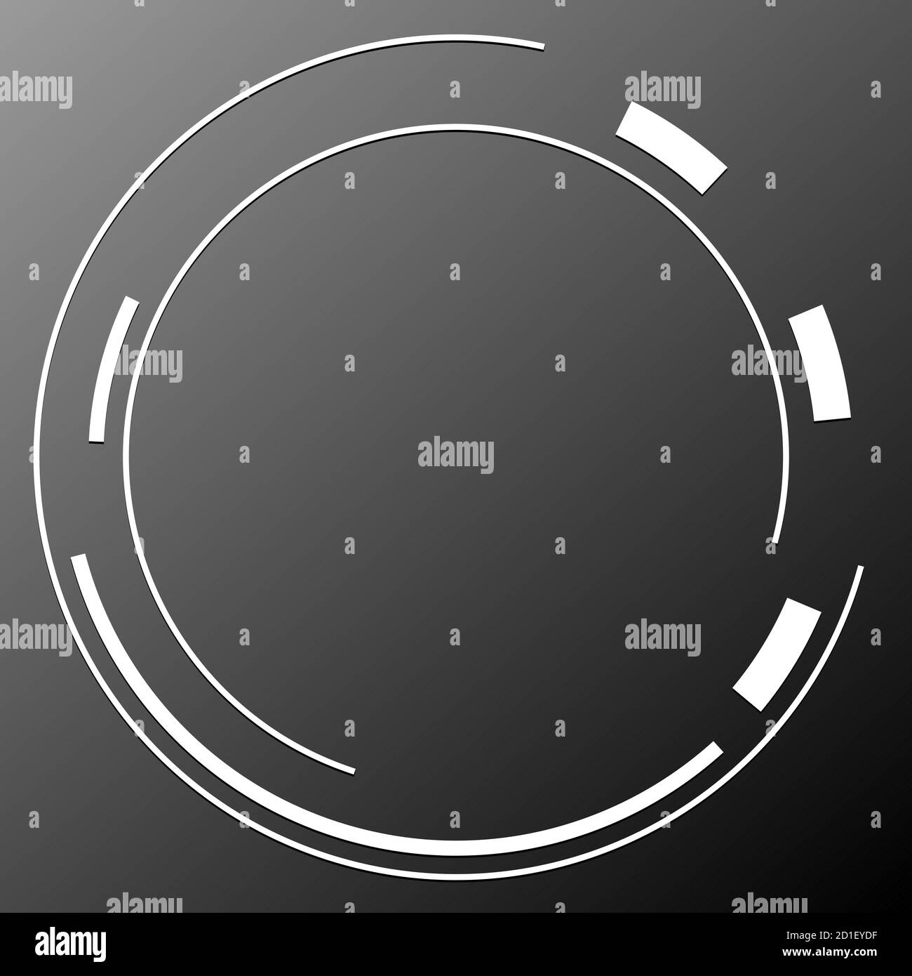 Sci-fi concentric, geometric ring, circle UI, GUI design element Vector ...