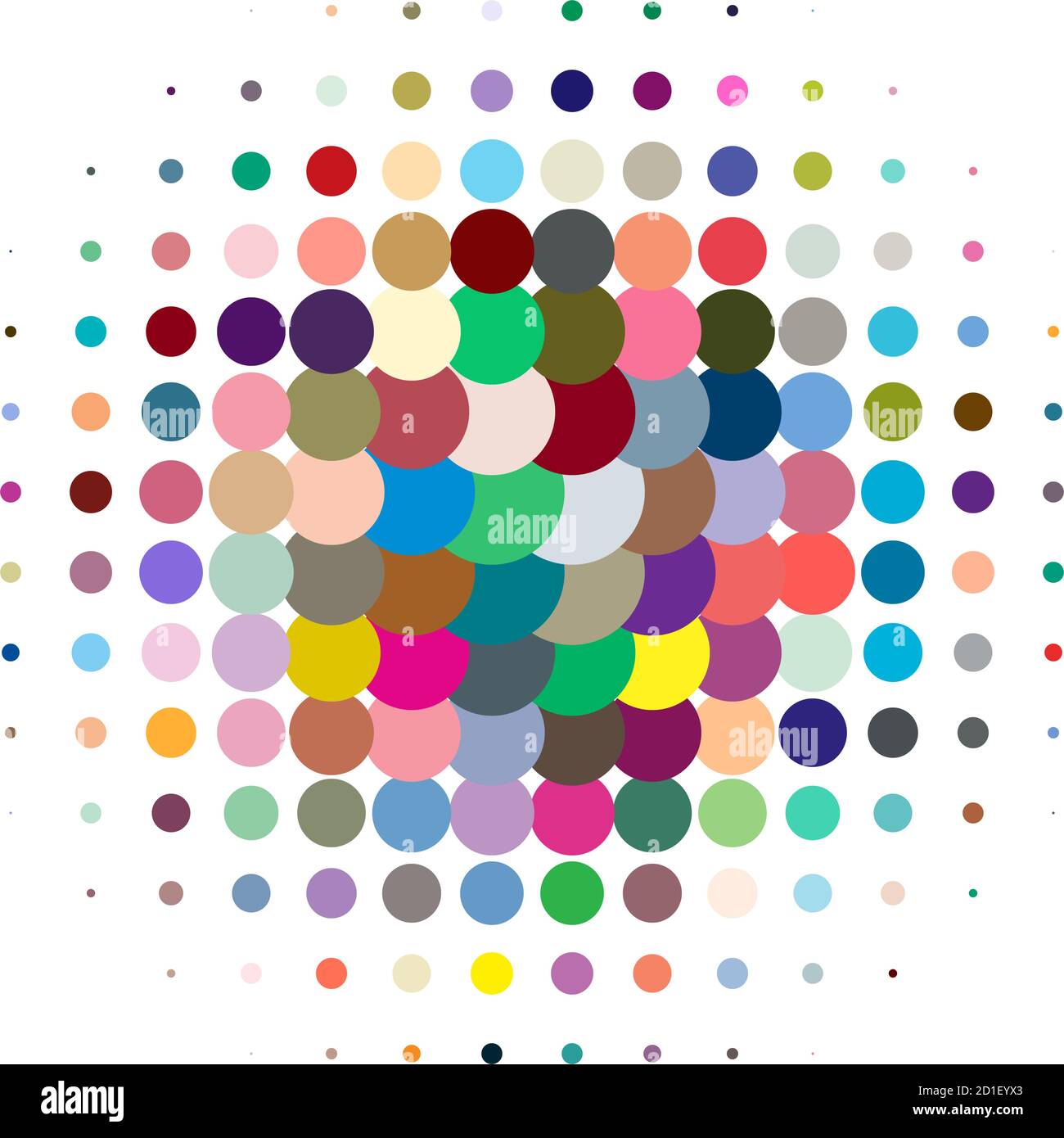 Halftone (half-tone) element. Dots, circles, speckles and freckles ...