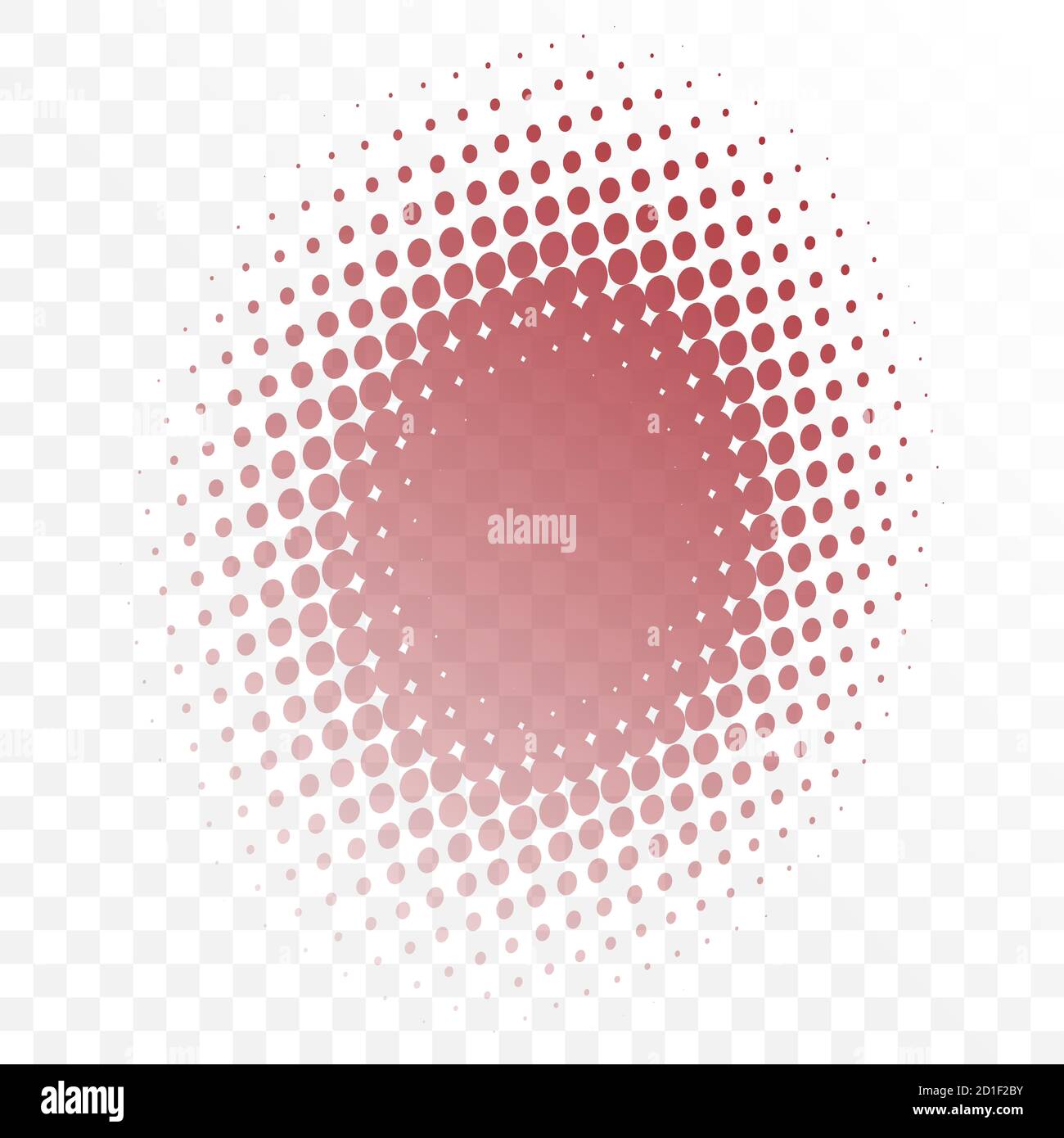 Colorful halftone vector pattern, texture in 3d perspective. Circles ...
