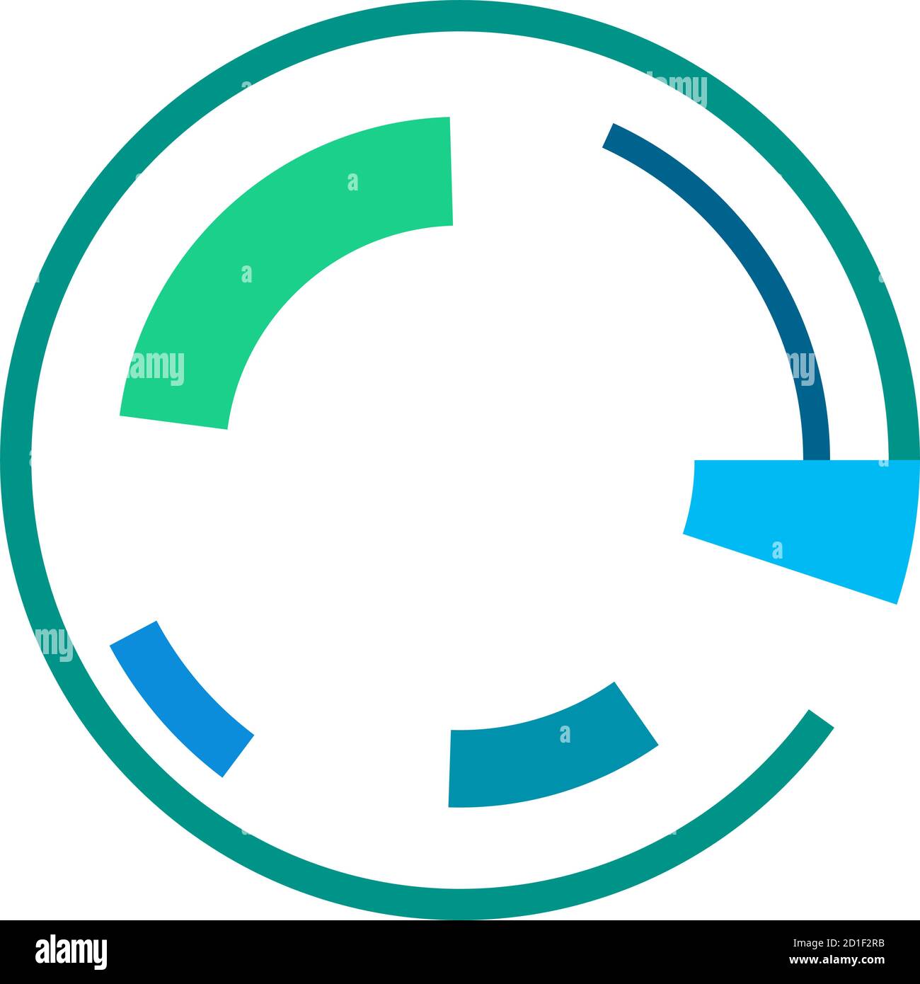 Sci-fi concentric, geometric ring, circle UI, GUI design element Vector ...
