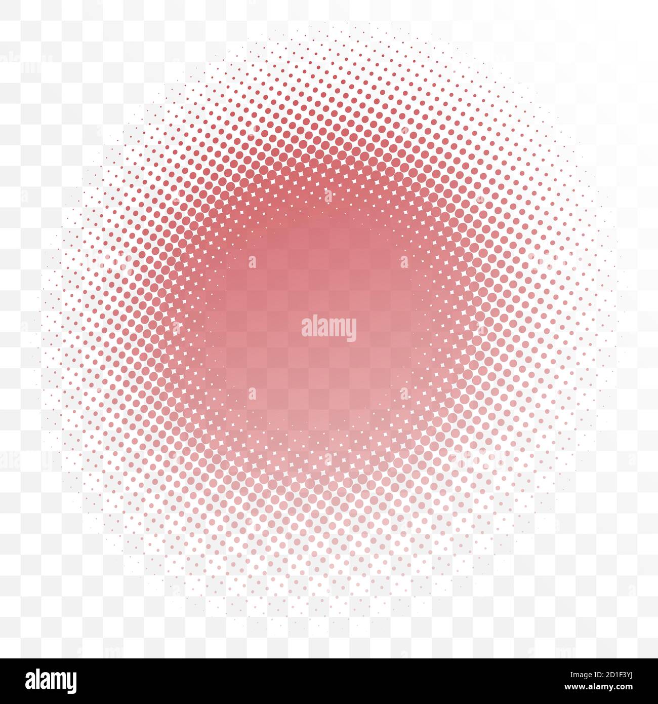 Colorful halftone vector pattern, texture in 3d perspective. Circles ...