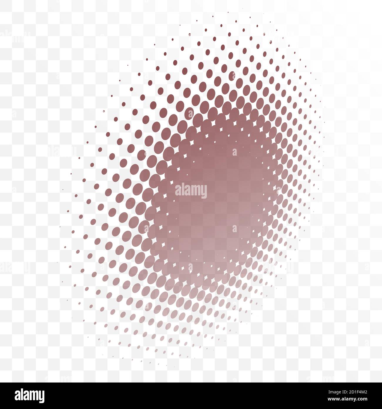 Colorful halftone vector pattern, texture in 3d perspective. Circles ...