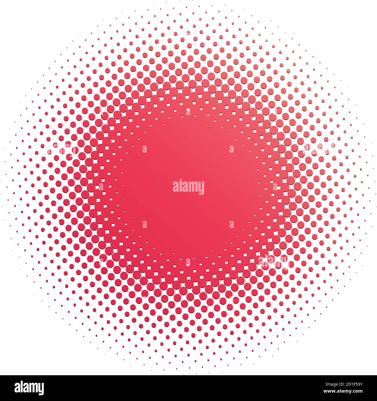 Colour halftone (half-tone) element. Dots, circles, speckles and ...