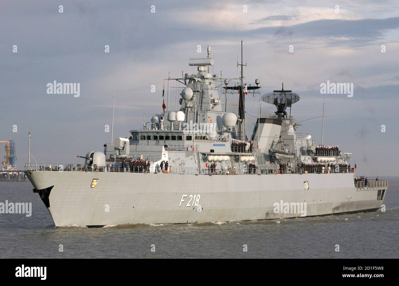 German frigate f218 mecklenburg vorpommern hi-res stock photography and ...